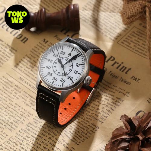 Jual Jam Tangan Escapement Time Flieger Pilot Watch Homage to Stowa ...