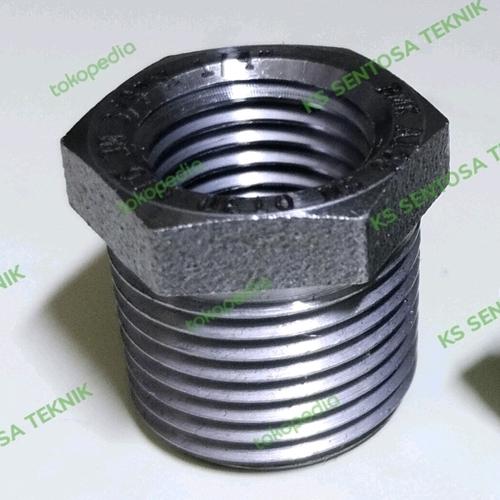 Jual Bushing besi class 3000 NPT drat 2" × 1" inch / Vlok ring besi NPT ...