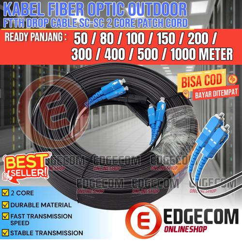 Jual NETLINE KABEL FIBER OPTIC 2 CORE FO SC OUTDOOR 100 , 150 , 200 ...