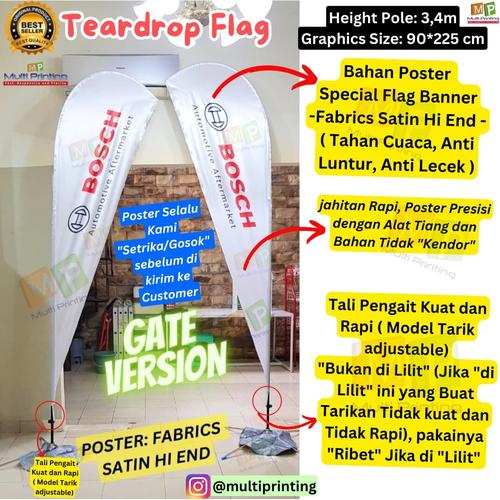 Jual Flag banner + Flying Banner 3 meter+ Flying Banner 5m + Cetak ...