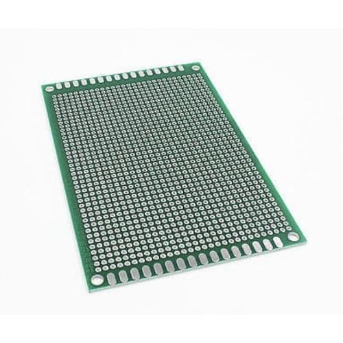 Jual PCB Fiber 8x12 cm Single Layer Lubang Prototype PCB bolong 8x12cm ...