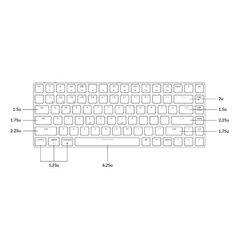 Jual Keycap Replacement Keychron K3v2 Wireless Mechanical Keyboard - 1u ...
