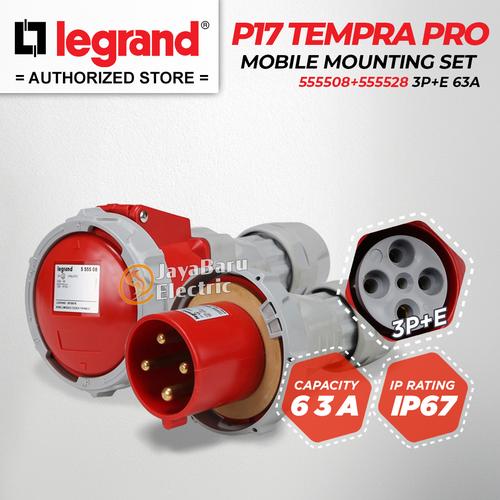 Jual Legrand Paket 1 Set Plug Mobile Mounting Socket 3P+E / 4 Pin 63A ...