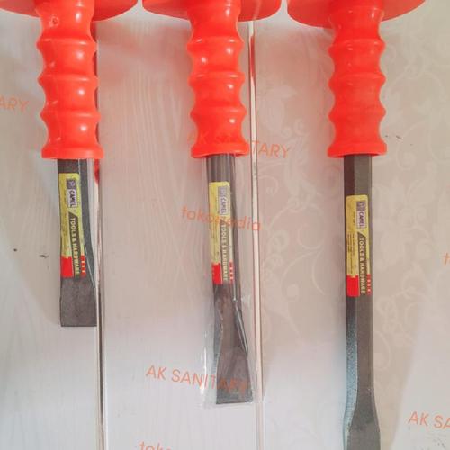 Jual Pahat Beton Besi Topi Orange Rata Gepeng SHISUKA 8" 10" 12" inch ...