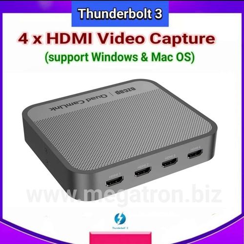 Jual 4 x HDMI Video Capture (Thunderbolt 3) - Support Daisy chain ...