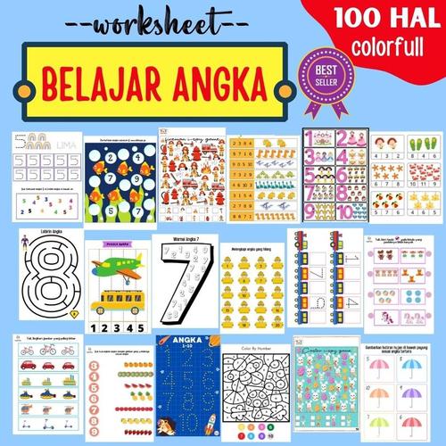 Jual Buku Belajar Menulis Huruf dan Angka Buku Belajar Membaca Anak TK Paud - Labirin Angka ...