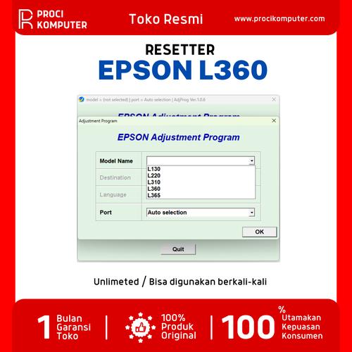 Jual Software Resetter Epson L310, L220, L310, L360, L366 Full Version ...