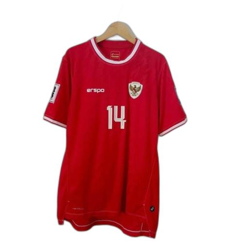 Jual Nathan Tjoe A On #14 Timnas Indonesia Home Jersey 2024 Erspo ...