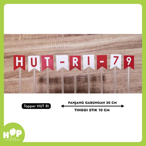 Jual Topper RUMBAI HUT RI Bendera Merah Putih 17 AGUSTUS hiasan Tumpeng ...
