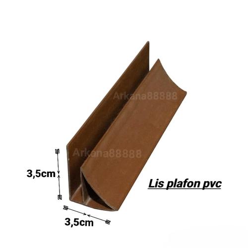 Jual Lis plafon PVC coklat/ sudut plafon pvc - 1 meter - Jakarta Barat ...