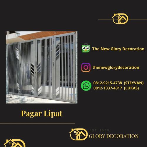 Jual pagar lipat minimalis, pintu lipat, pagar sliding dan swing ...