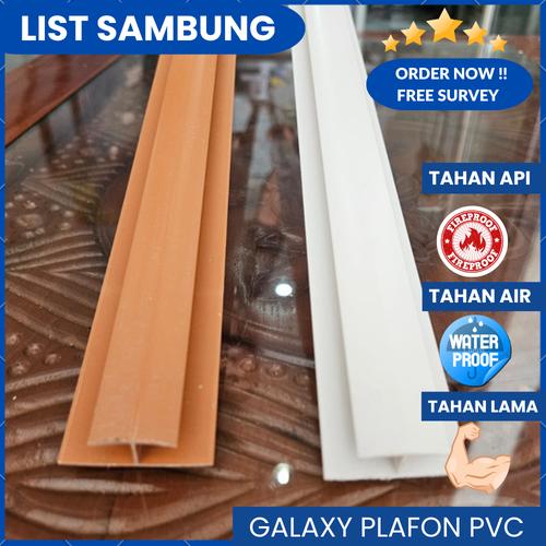 Jual List Sambung Plafon PVC Panjang 4 Meter/Lis Plafon PVC Sambungan/Dekorasi Kamar Elegan ...