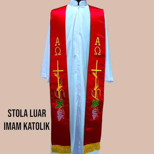 Jual Stola Luar Romo Imam Katolik/Kasula Romo Imam Katolik/4 Warna ...
