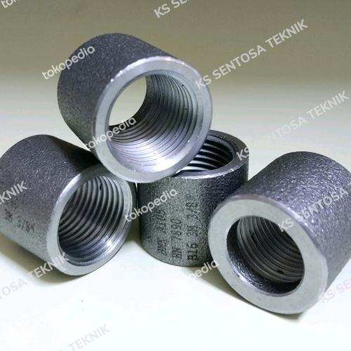Jual Half coupling besi class 300 NPT drat 3/8" inch / Carbon Steel ...