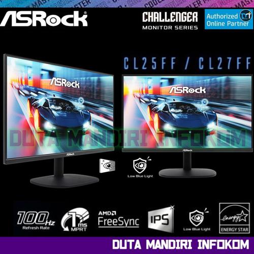 Promo ASRock Challenger CL25FF 24.5" I CL27FF 27" Inch - FHD IPS 100Hz ...
