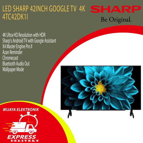 Promo SHARP 4TC42DK1i 42 inch Android Smart TV / Led sharp 42DK1I Cicil ...