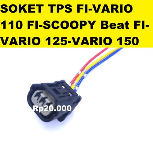 Jual SOKET socket SENSOR TPS honda BEAT vario spacy scopy FI-VARIO 110 ...