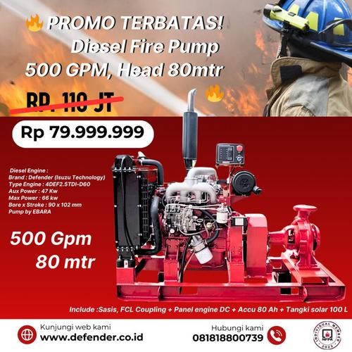 Jual Diesel Engine hydrant pump kapasitas 500 Gpm harga 80jt - Jakarta ...