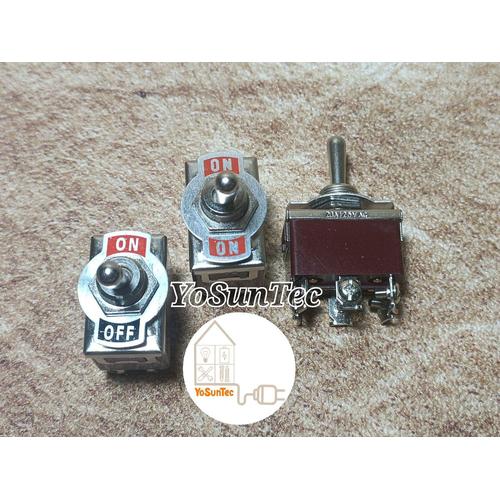 Jual Saklar Switch Toggle Togle Tombol ON OFF ON 4 6 Pin Kaki 15A 20A ...