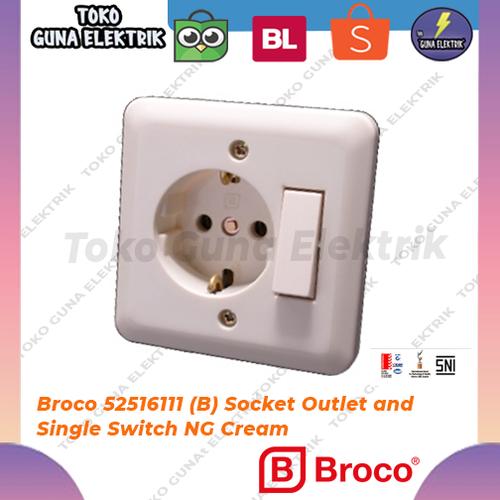 Jual BROCO New Gee Stop Kontak Arde + Saklar Engkel 525161 - Kota ...