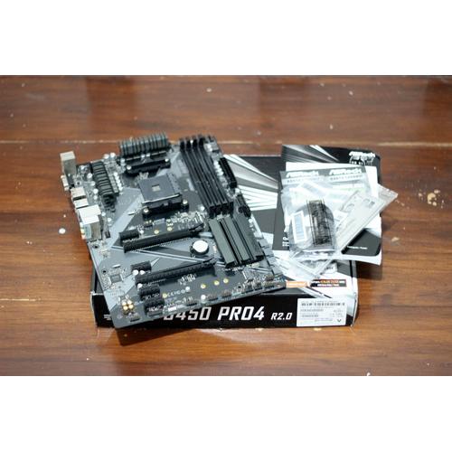 Jual ASRock B450 Pro 4 R2.0 (AM4, AMD Promontory B450, DDR4, USB3.2 ...