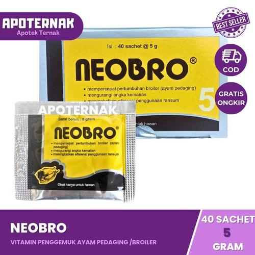 Jual , NEOBRO 5 GRAM 40 SACHET /BOX | MULTIVITAMIN PENAMBAH BERAT BOBOT ...