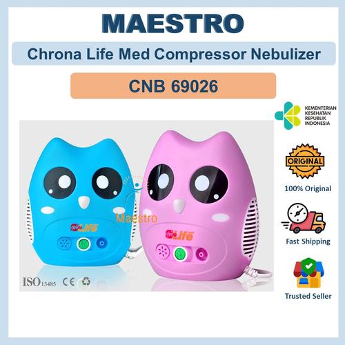 Jual Nebulizer Compressor Chrona Life Med CNB 69026 Alat Uap Nebu Kompresor ChronaLife - Biru ...