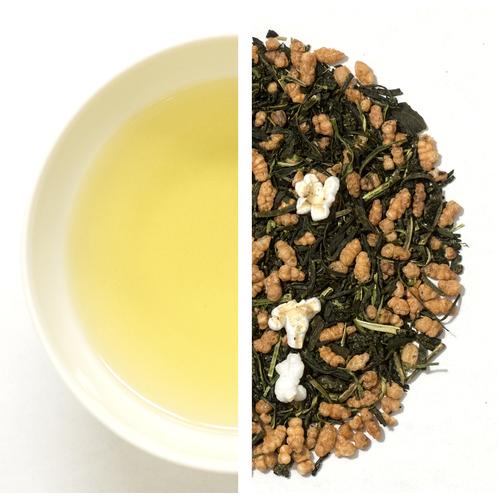 Jual Genmaicha roasted rice green tea loose leaf | Teh hijau beras ...