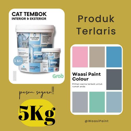 Jual Cat Tembok Murah Berkualitas Waasi Paint Interior Eksterior 5 Kg ...