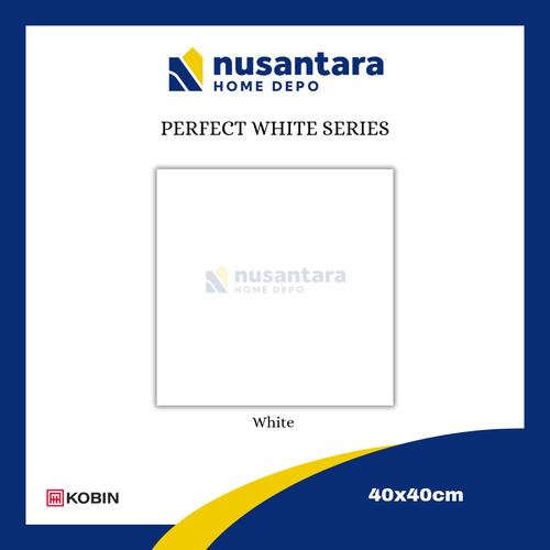Jual Keramik Lantai Kobin Kw A Ukuran 40x40 Glossy Perfect White - Kab ...
