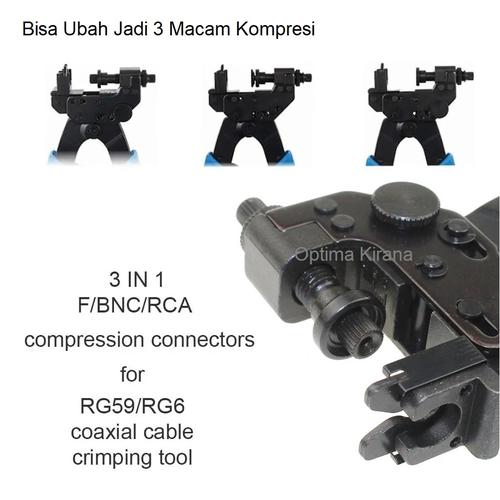 Jual Tang Connector Crimping Crimp Tool Coaxial Waterproof Konektor BNC ...