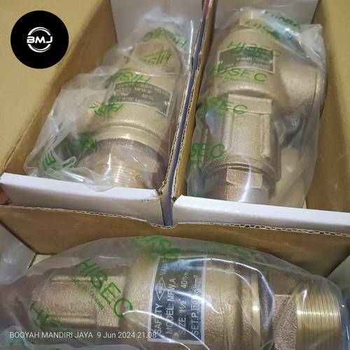 Jual Safety valve hisec 1/2 inch kuningan 10 kg / cm2 - TAIWAN ...