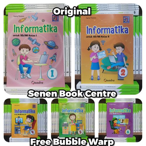 Jual Buku Informatika Kelas 1 2 3 4 5 6 SD Quadra Kurikulum Merdeka ...