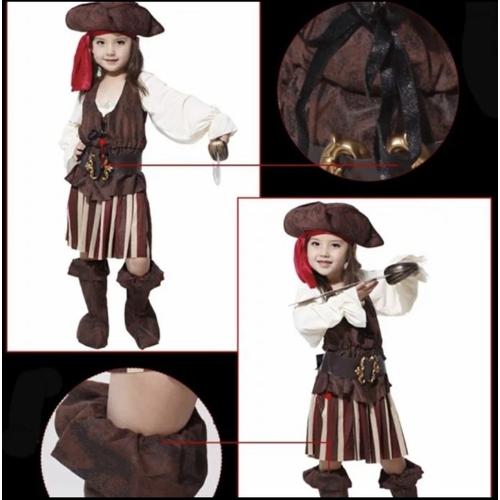 Jual baju anak bajak laut anak perempuan / pirate girl costume ...