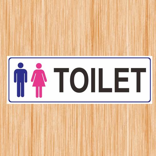 Jual Stiker Vinyl Rambu TOILET / Rambu Arah Toilet / Rambu Toilet Pria ...