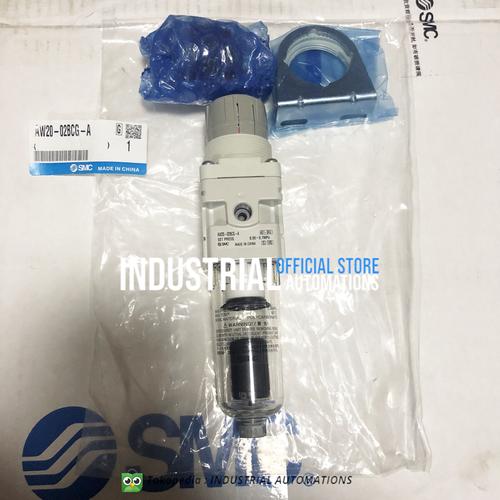 Jual SMC AW20-02BCG-A Auto Drain (1/4") Filter Regulator Series AW20 ...