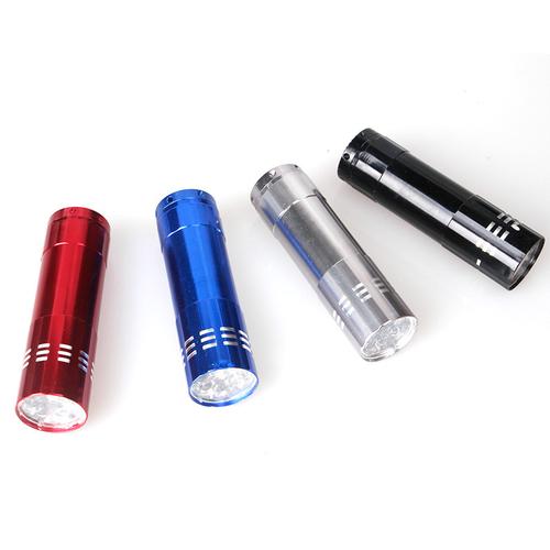 Jual 9 LED Senter mini, senter kecil, senter pocket/saku - Silver - Kab ...