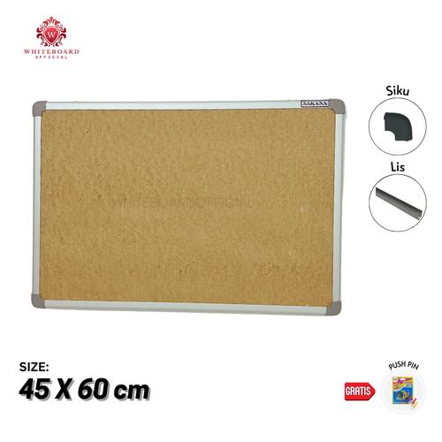 Jual Softboard 45 x 60cm / Corkboard / Pin Board / Papan Pengumuman ...