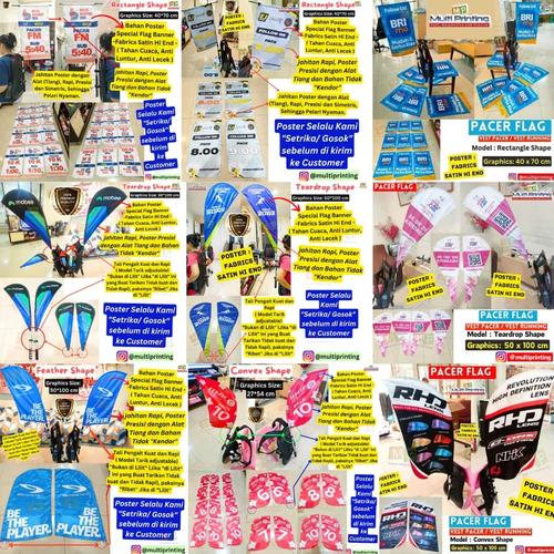Promo Poster Running Vest/ Poster PACER FLAG/ Poster Vest Pacer/Vest ...