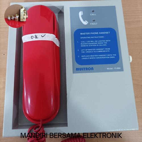 Jual MULTRON FI-99 MASTER INTERCOM CONTROL PANEL FIRE ALARM - Kota ...