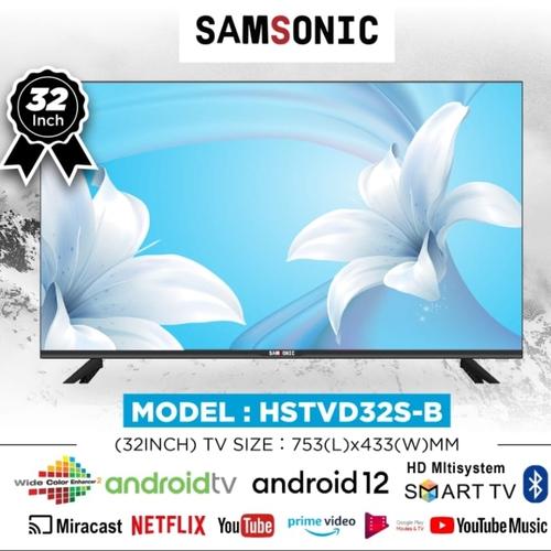 Jual LED TV Bezel Less Android Samsonic 32" HSTVD32S-B | 32 inch in ...