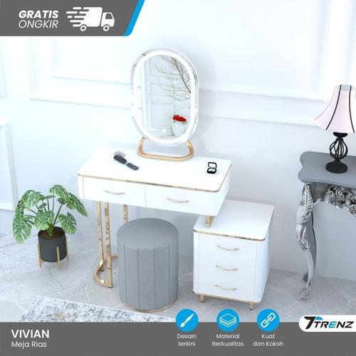 Promo Trenz Furniture - Meja Rias Elegant Series Vivian dengan Kursi ...