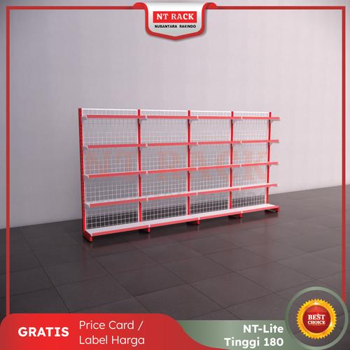 Promo Rak Toko Minimarket Gondola Termurah Single 1 Sisi Tinggi 180 cm ...