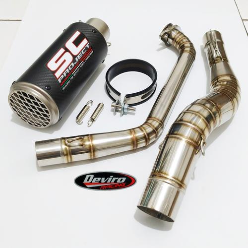 Jual Knalpot SC-Project CR-T Carbon SE Import FS R15 V3 V4 CBR150R GSX ...