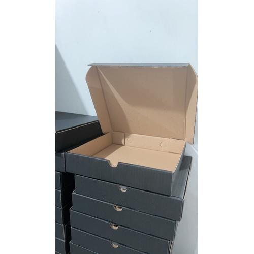 Jual Kardus Pizza Hitam Polos Box Cake Packaging Hampers Ukuran 25x25x5 ...