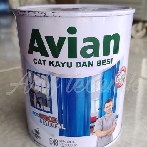 Jual Cat Minyak AVIAN 1kg 648 Dark Green / Cat AVIAN Hijau Tua Kayu ...