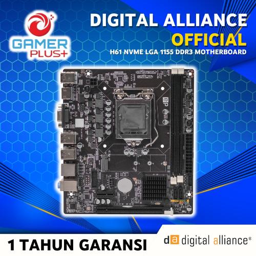 Promo Motherboard DIGITAL ALLIANCE DA H61 NVME Socket LGA 1155 ...