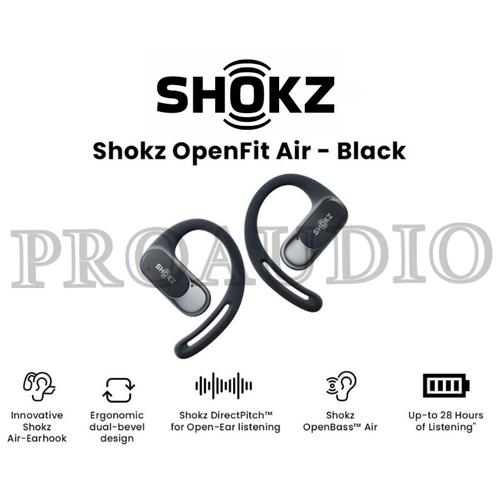 Jual Shokz OpenFit Air / Shokz Open Fit Air Open Ear Earphone Garansi Resmi - Black - Kota Medan ...