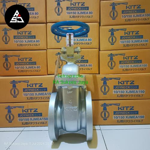 Jual 8 inch gate valve kitz fchi cast iron jis 10k original 100% ...