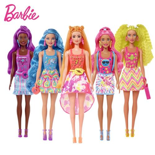 Promo Boneka Mattel Barbie Neon Tie-Dye Surprise Color Reveal Doll ...